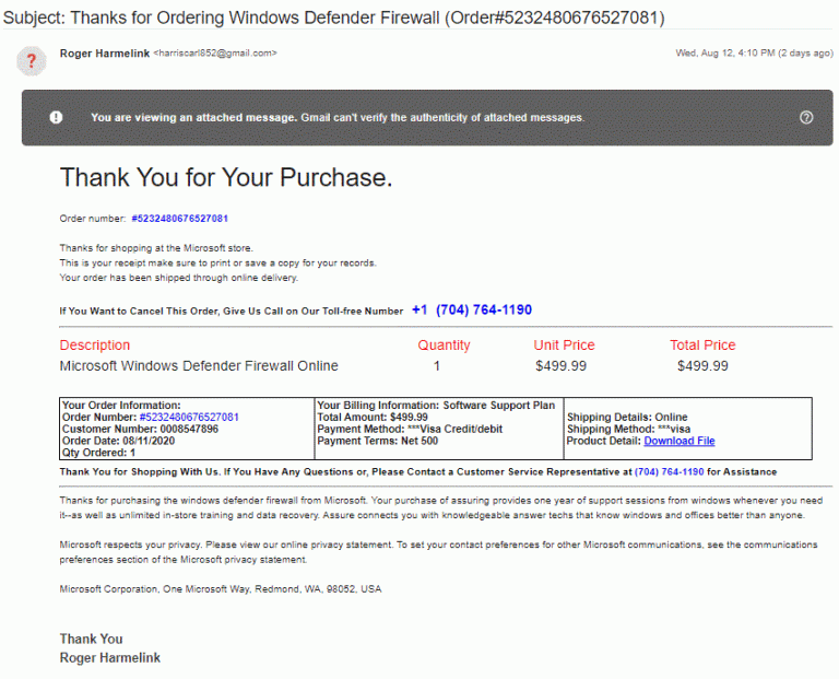 microsoft-windows-defender-firewall-online-scam - BlueScreen Computer