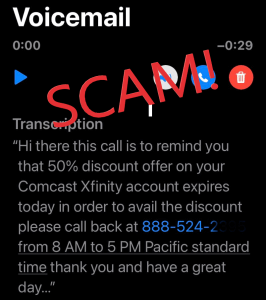 Xfinity Scam - "50% Discount" - BlueScreen Computer