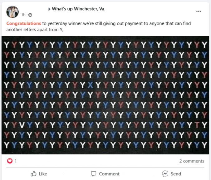 Facebook Winner Scams - BlueScreen Computer