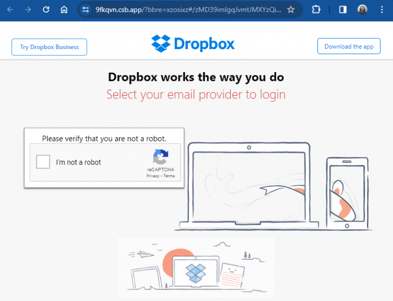 Evite Phishing - BlueScreen Computer