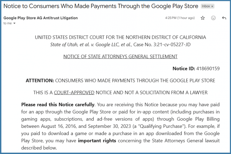 Google Play Store Settlement - BlueScreen Computer
